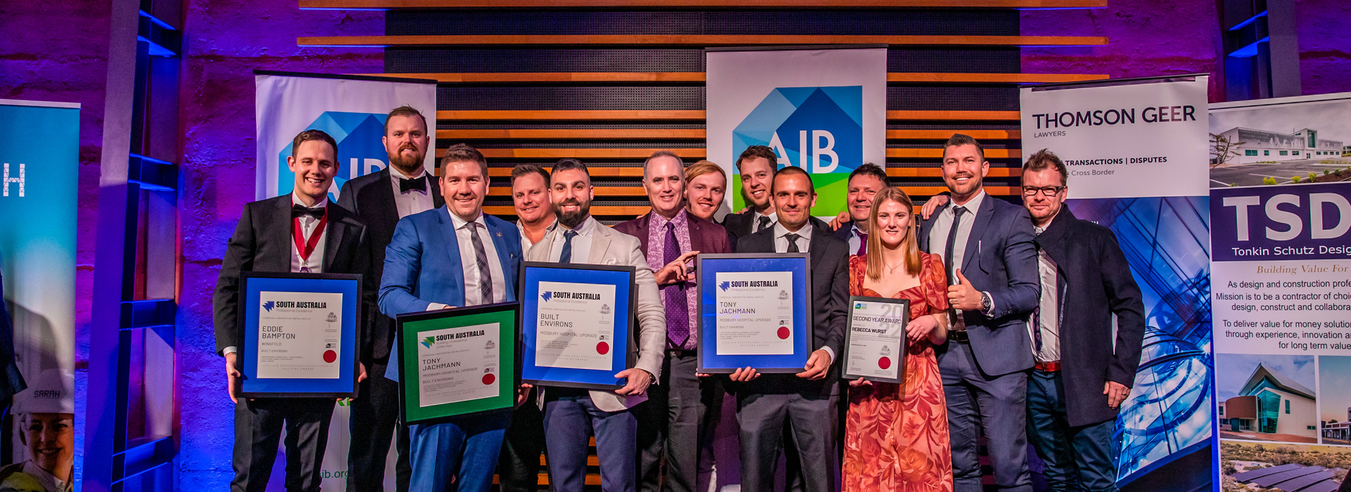 Recognition at the Australian Institute of Building awards - BE
